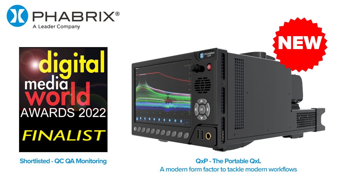 Newly launched QxP nominated for second award - PHABRIX