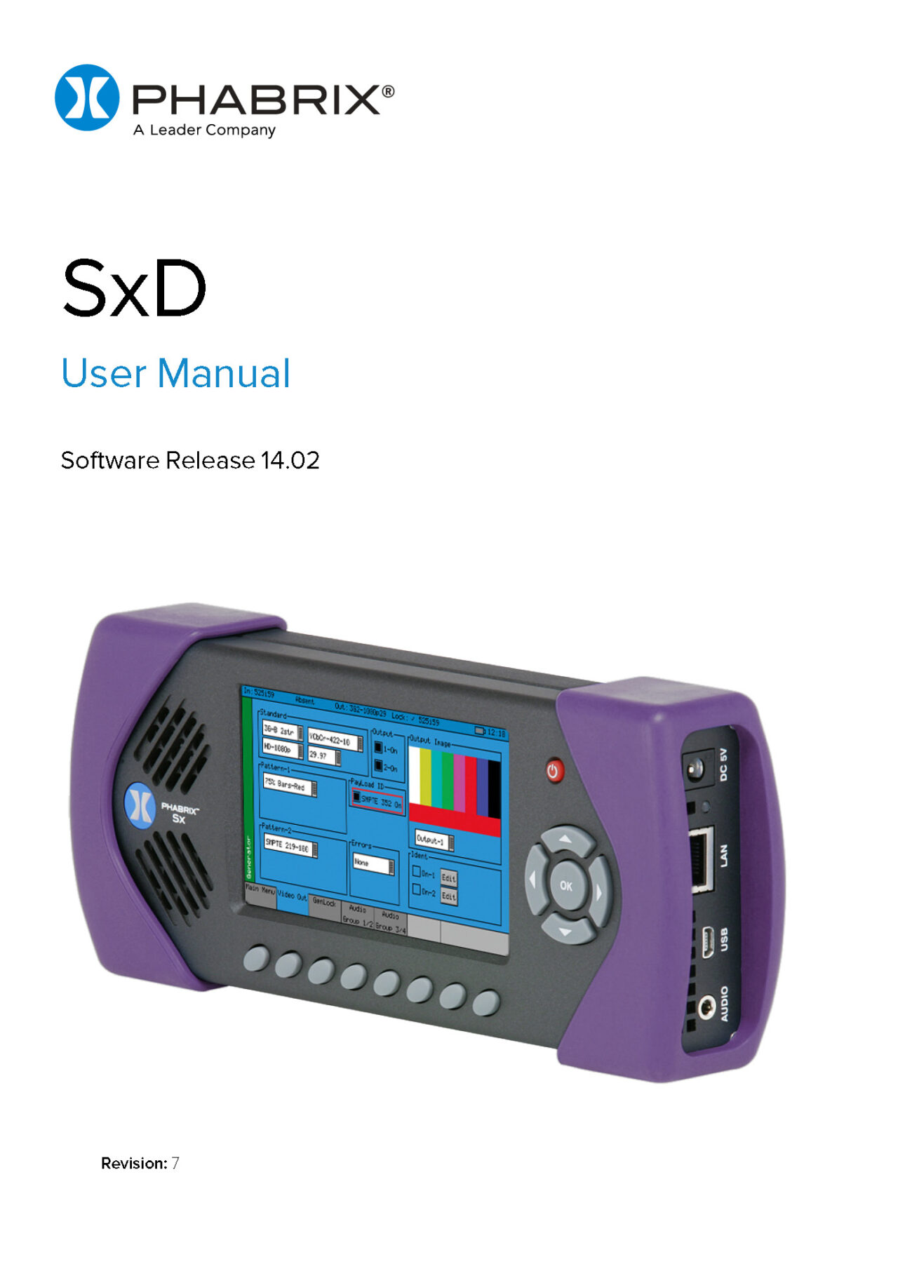 Product Quick Start Guide - PHABRIX